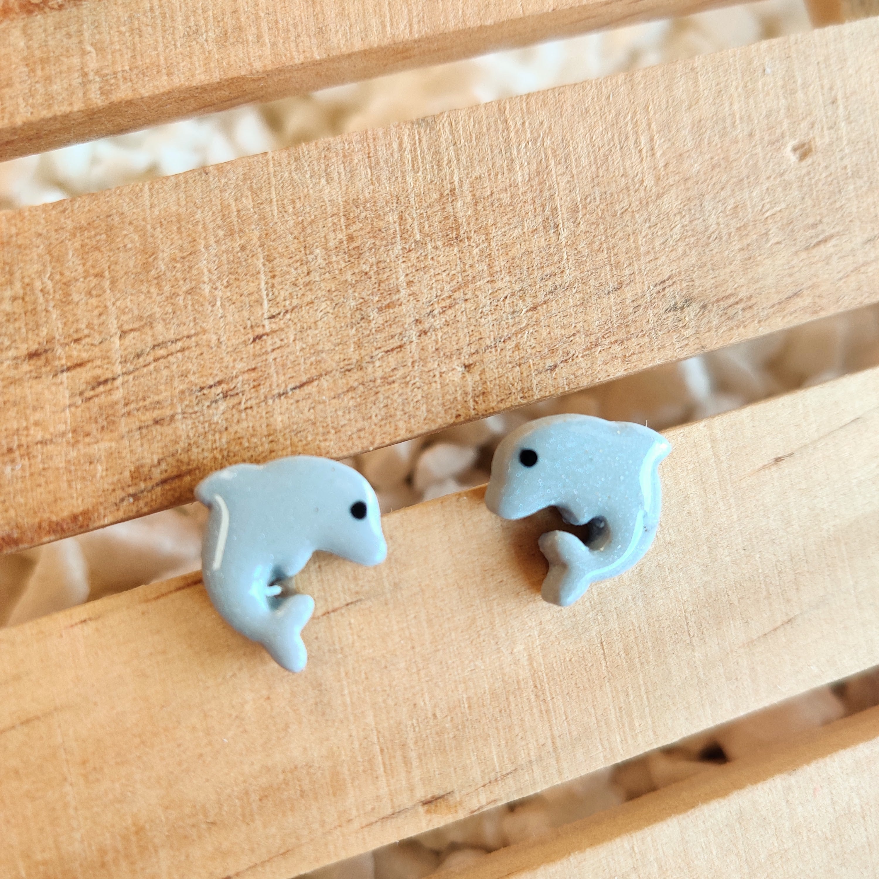 Dolphin Studs – WildClayCafe